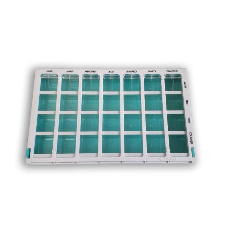 Pilulier hebdomadaire hospitalier 7 tirettes Dolcimo Max | Piluliers ...
